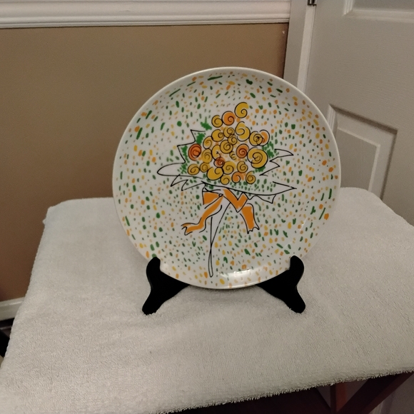 taste seller sigma | Art | Colorful Abstract Art Plate | Poshmark
